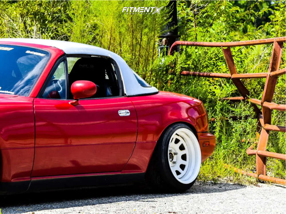 1992 Mazda Miata Base with 15x10 Diamond Racing Pro Street and Federal ...