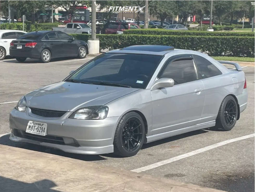 2001 Honda Civic EX with 15x8 Advanti Racing Storm S1 and Nitto 205x50 ...