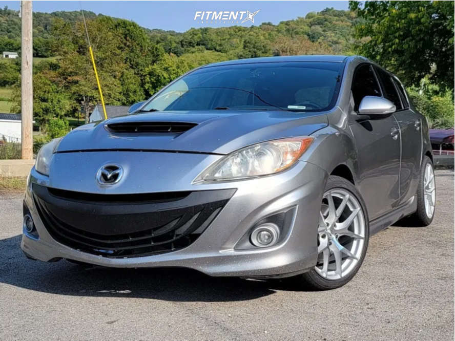 2012 Mazda 3 Mazdaspeed with 18x8.5 Aodhan Aff7 and Vercelli 255x35 on ...