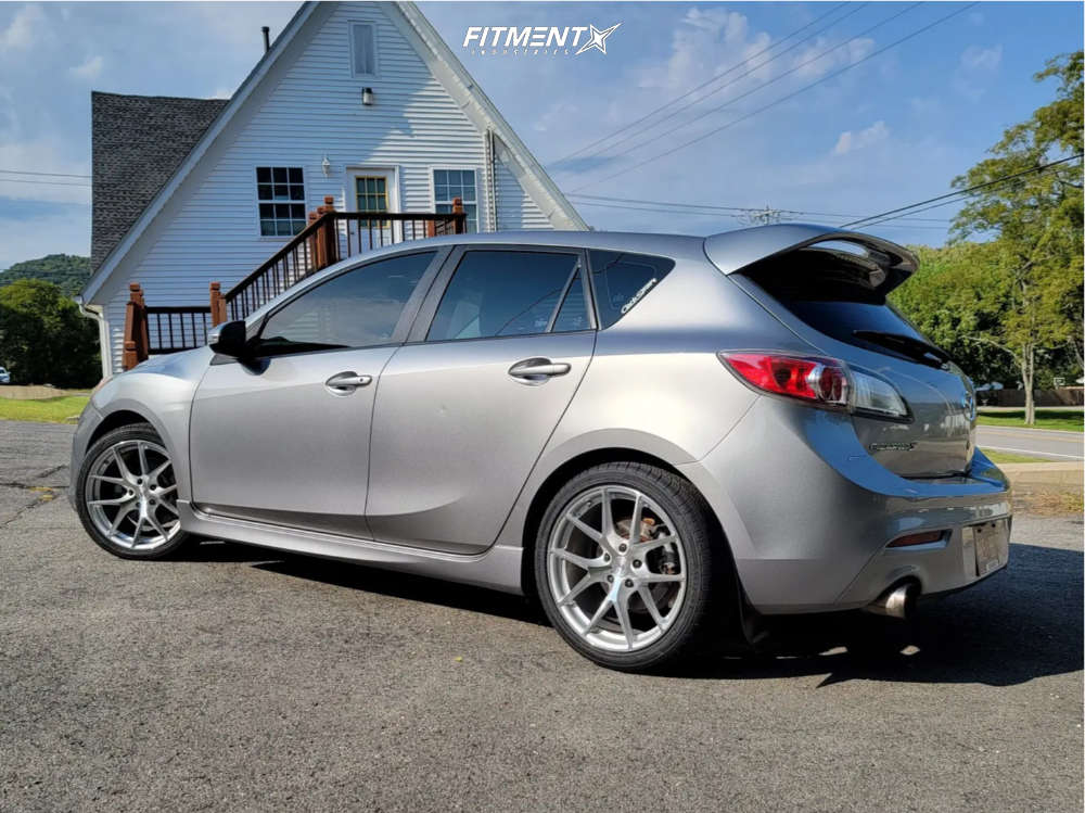 2012 Mazda 3 Mazdaspeed with 18x8.5 Aodhan Aff7 and Vercelli 255x35 on ...