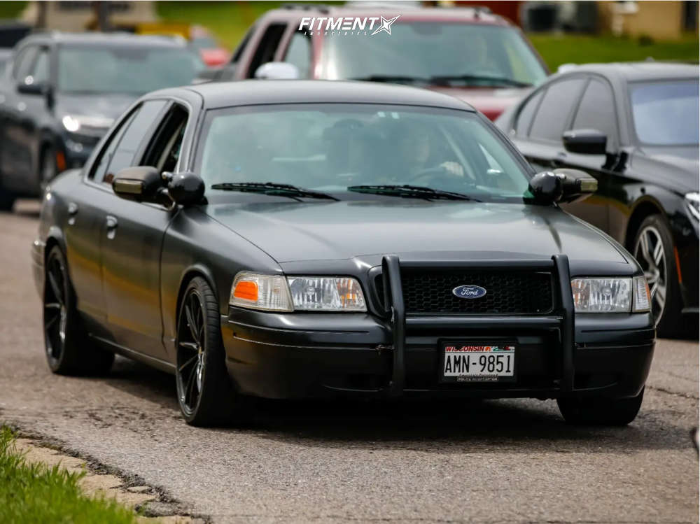 2007 Ford Crown Victoria Police Interceptor with 19x8.5 Konig Oversteer ...