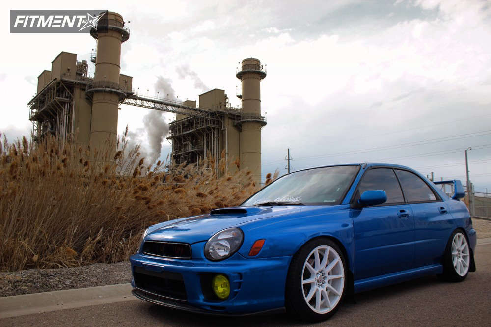 2003 Subaru Impreza WRX with 18x8.5 F1R F17 and BFGoodrich 235x40 on ...