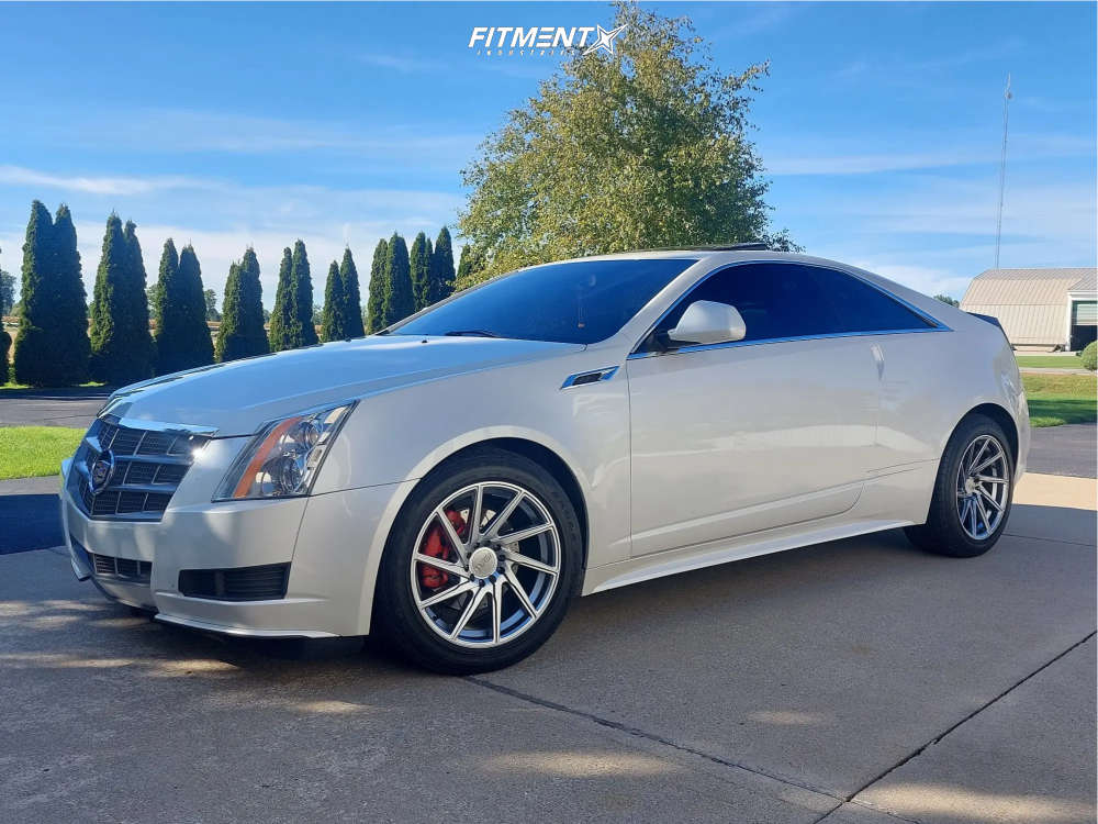 2011 Cadillac CTS Base with 18x8.5 F1R F29 and Goodyear 235x50 on Stock ...