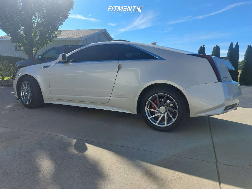 2011 Cadillac CTS Base with 18x8.5 F1R F29 and Goodyear 235x50 on Stock ...