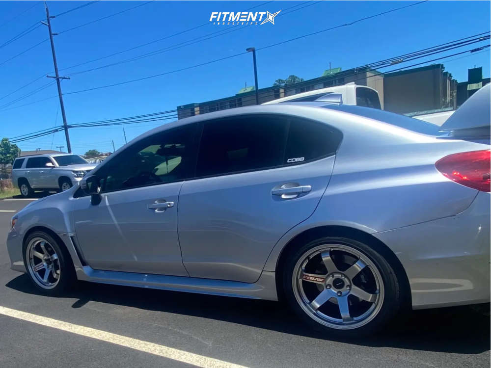 2015 Subaru WRX STI Base with 18x9.5 AVID1 Av6 and Delinte 245x40 on ...
