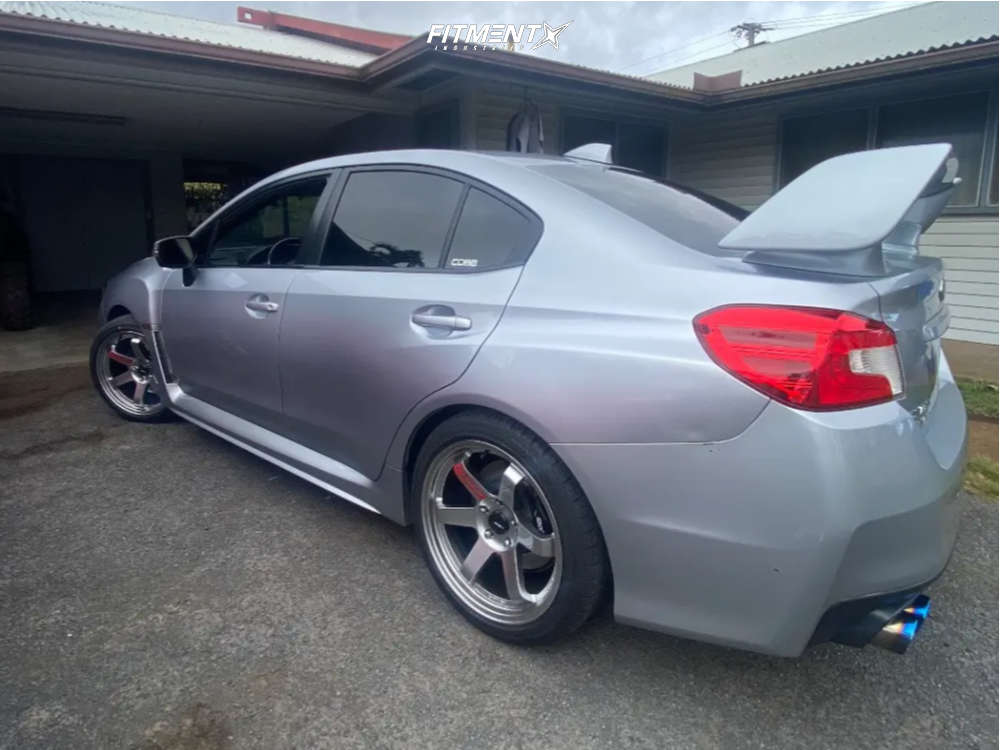 2015 Subaru WRX STI Base with 18x9.5 AVID1 Av6 and Delinte 245x40 on ...