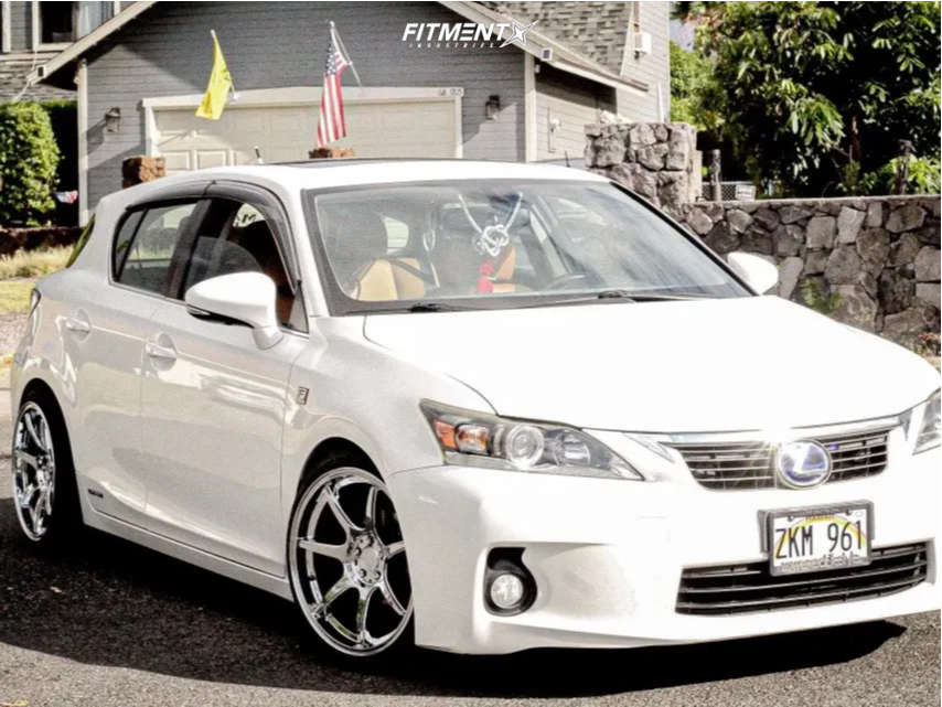 2012 Lexus CT200h Base with 18x9.5 Anovia Kano and Vercelli 215x40 on Coilovers | 2415994 ...