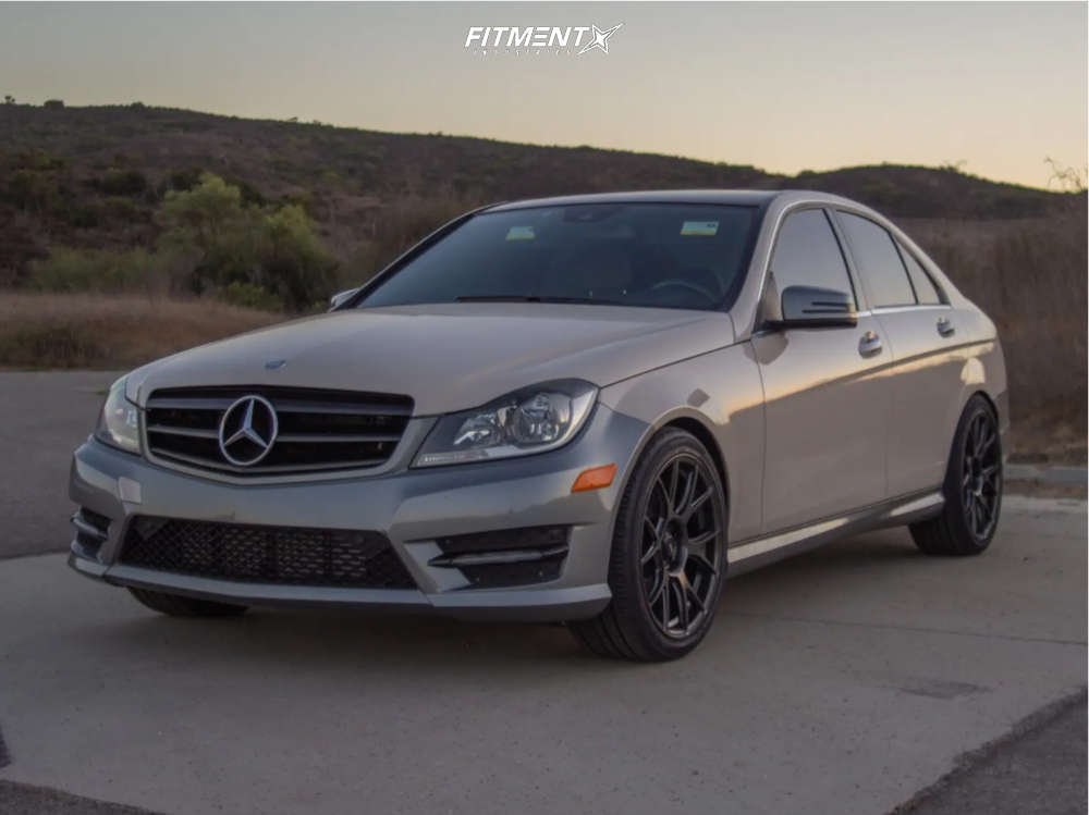 2014 Mercedes-Benz C250 Sport with 18x8.5 Konig Ampliform and Yokohama ...