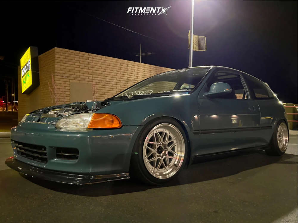 1992 Honda Civic DX with 16x8 Vors Vr7 and Yokohama 195x45 on Coilovers ...