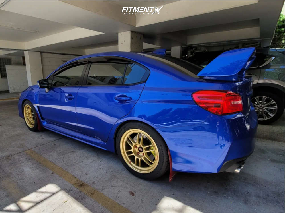 2021 Subaru WRX STI Base with 18x8.5 Enkei Rpf1 and Continental 245x45 ...