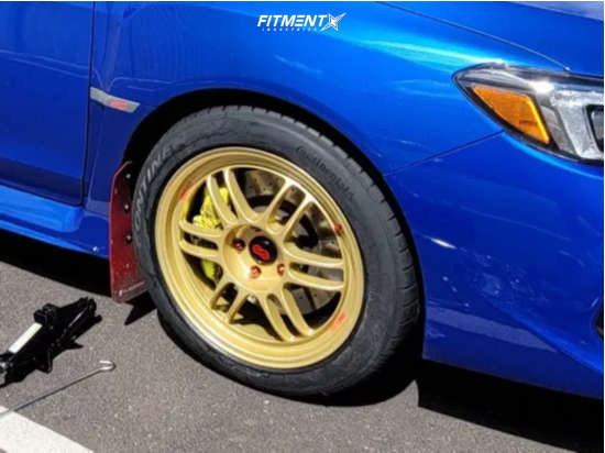 2021 Subaru WRX STI Base with 18x8.5 Enkei Rpf1 and Continental 245x45 ...