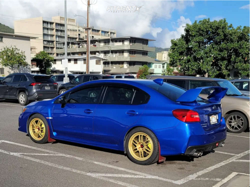 2021 Subaru WRX STI Base with 18x8.5 Enkei Rpf1 and Continental 245x45 ...