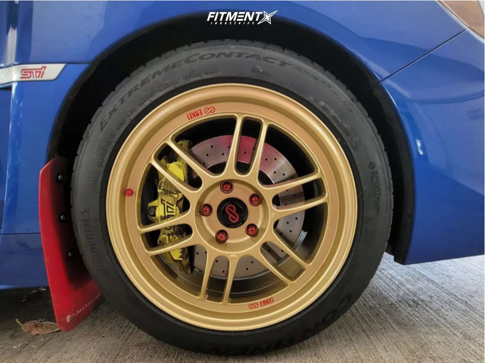 2021 Subaru WRX STI Base with 18x8.5 Enkei Rpf1 and Continental 245x45 ...