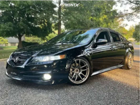 2008 Acura TL Type-S with 18x9.5 Work Emotion Cr Kiwami and Hankook 245x35 on Coilovers ...