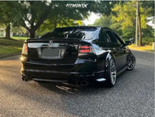 2008 Acura TL Type-S with 18x9.5 Work Emotion Cr Kiwami and Hankook 245x35 on Coilovers ...