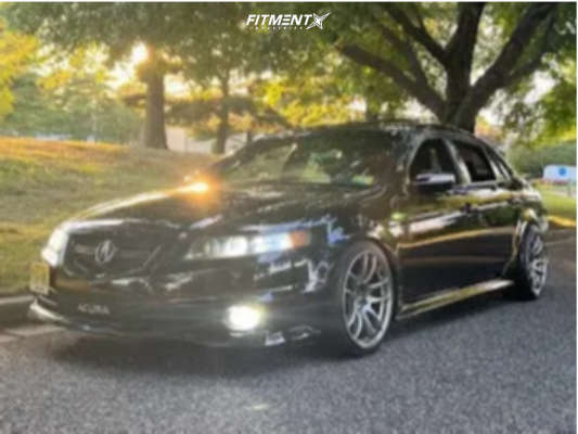 2008 Acura TL Type-S with 18x9.5 Work Emotion Cr Kiwami and Hankook 245x35 on Coilovers ...