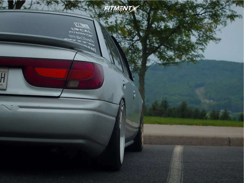 2002 Saturn SL2 Base with 16x8 ESM 002R and Nitto 205x40 on Coilovers ...