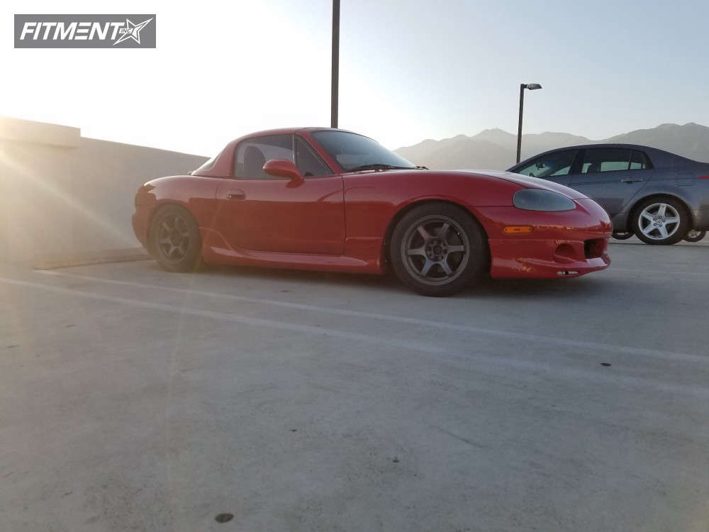 2001 Mazda MX-5 Miata Base with 15x8 Gram Lights 57DR and Hankook ...