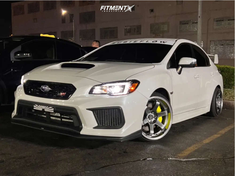 2018 Subaru WRX STI Limited with 18x10.5 AVID1 Av6 and Vercelli 215x35 ...