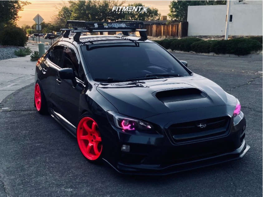 2016 Subaru WRX Base with 18x9.5 Gram Lights 57dr and Yokohama 245x35 ...