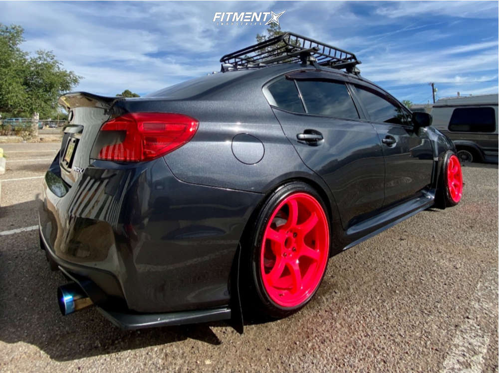 2016 Subaru WRX Base with 18x9.5 Gram Lights 57dr and Yokohama 245x35 ...