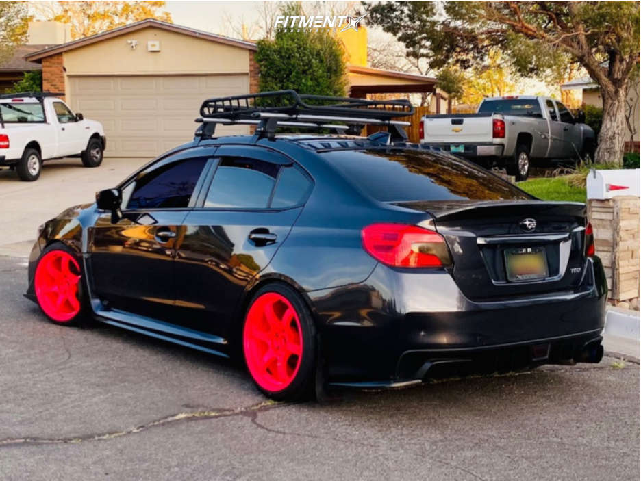 2016 Subaru WRX Base with 18x9.5 Gram Lights 57dr and Yokohama 245x35 ...