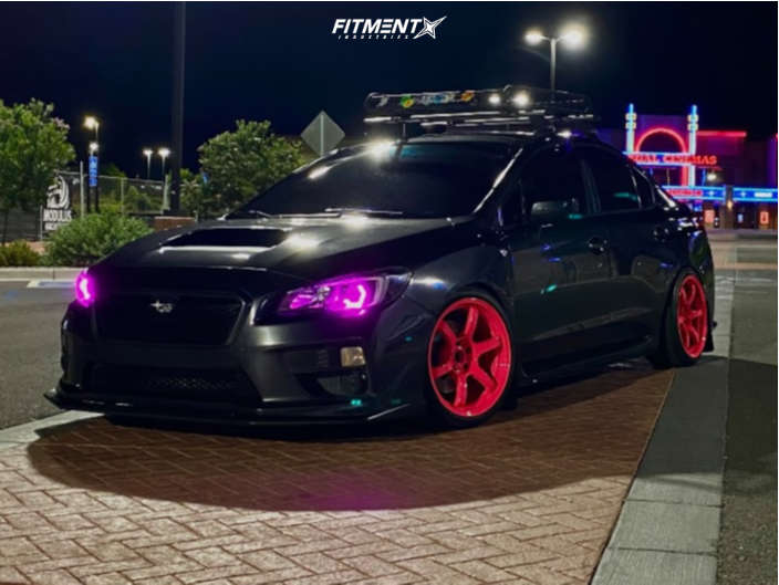 2016 Subaru WRX Base with 18x9.5 Gram Lights 57dr and Yokohama 245x35 ...