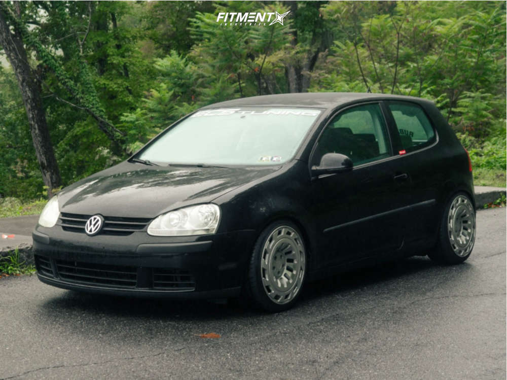 2009 Volkswagen Rabbit S with 18x8.5 Radi8 R8t12 and Hankook 205x40 on ...