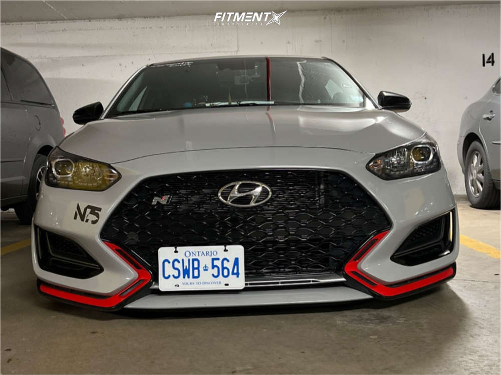 2021 Hyundai Veloster N Base with 18x8.5 Enkei Rpf1 and Ovation 225x35 ...