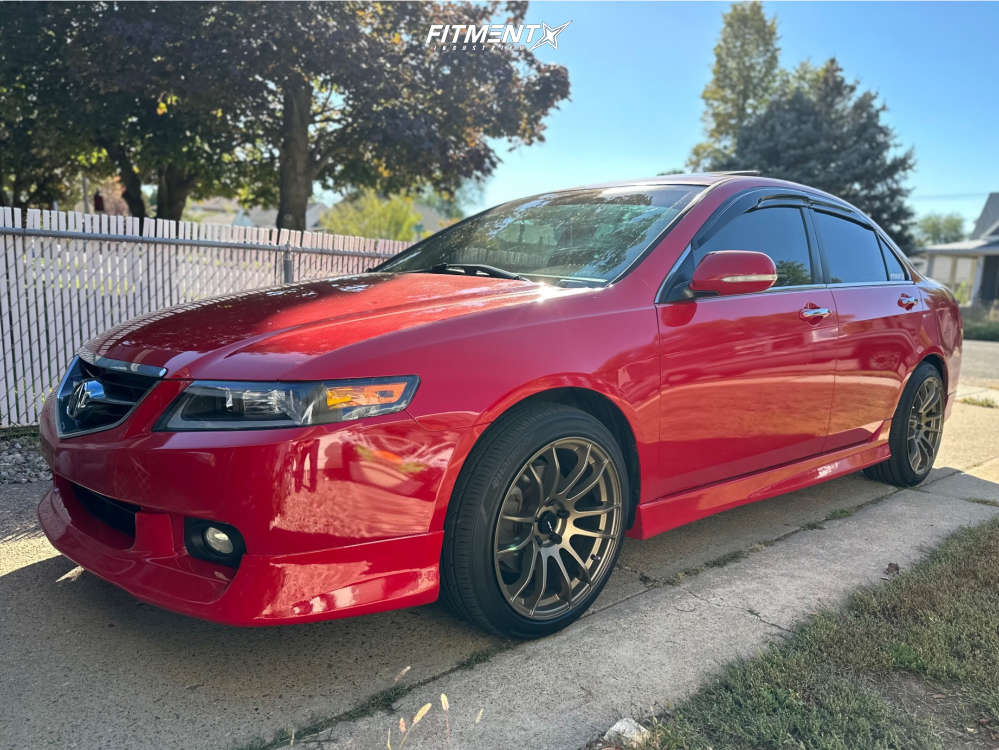 2005 Acura TSX Base with 18x8.5 AVID1 Av20 and Hankook 215x45 on Stock Suspension | 2421021 ...