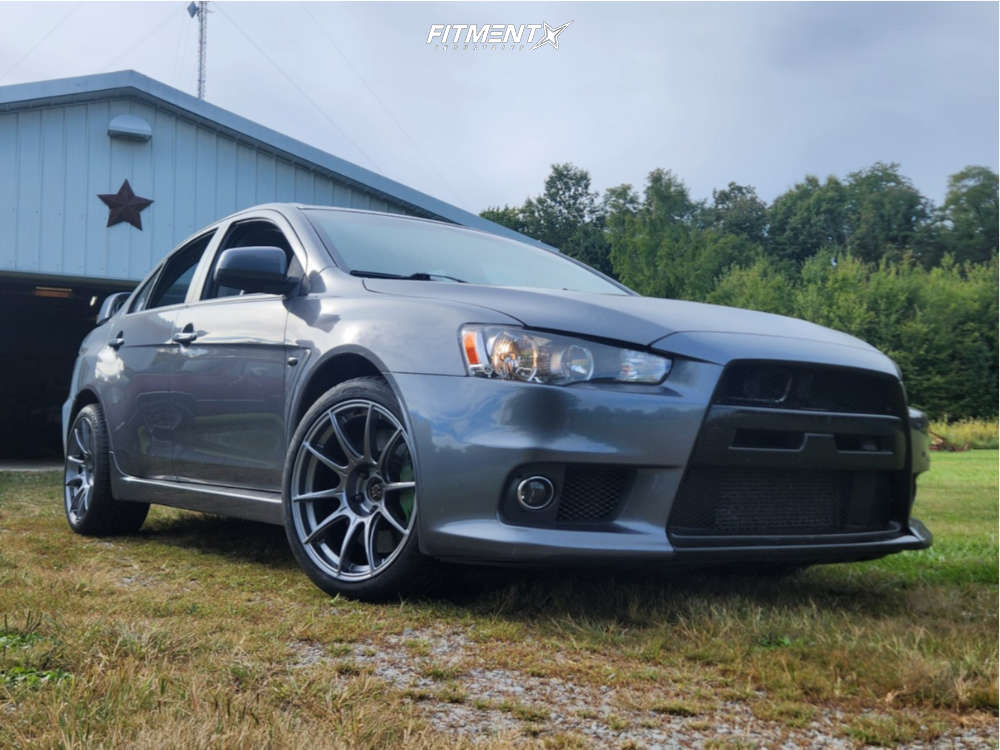2008 Mitsubishi Lancer Evolution GSR with 18x9.5 SSR Gtx01 and ...