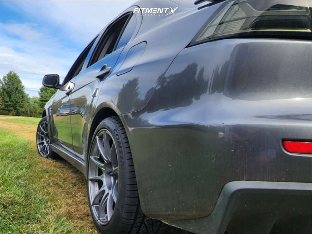2008 Mitsubishi Lancer Evolution GSR with 18x9.5 SSR Gtx01 and ...