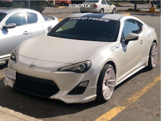 2014 Scion FR-S Base with 18x8.5 Vors Tr4 and Vercelli 225x40 on Stock ...