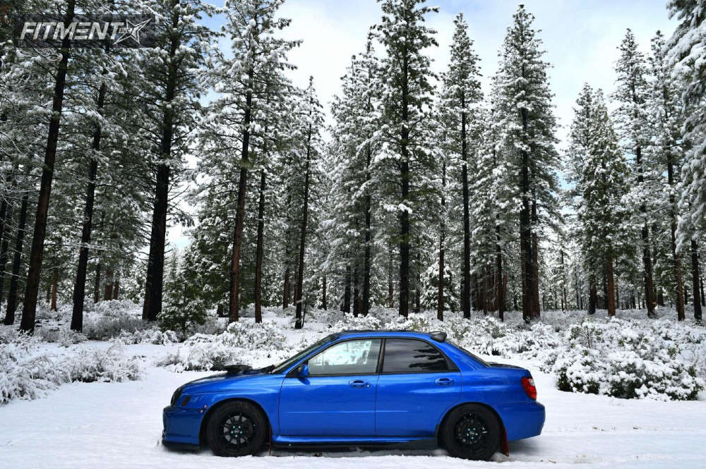 2002 Subaru Impreza WRX AWD 4dr Sedan (2.0L 4cyl Turbo 5M) with 17x8.5 ...