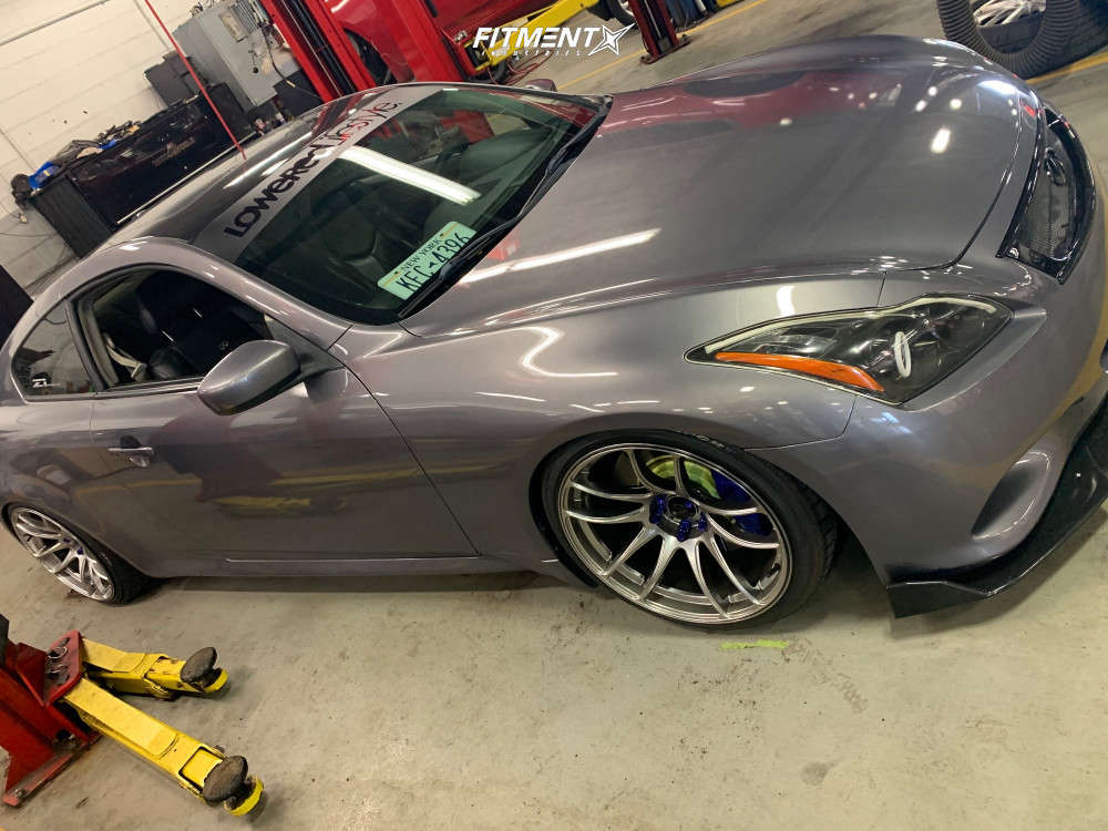 2008 INFINITI G37 Sport with 19x10.5 Vors Tr4 and Achilles 255x35 on ...