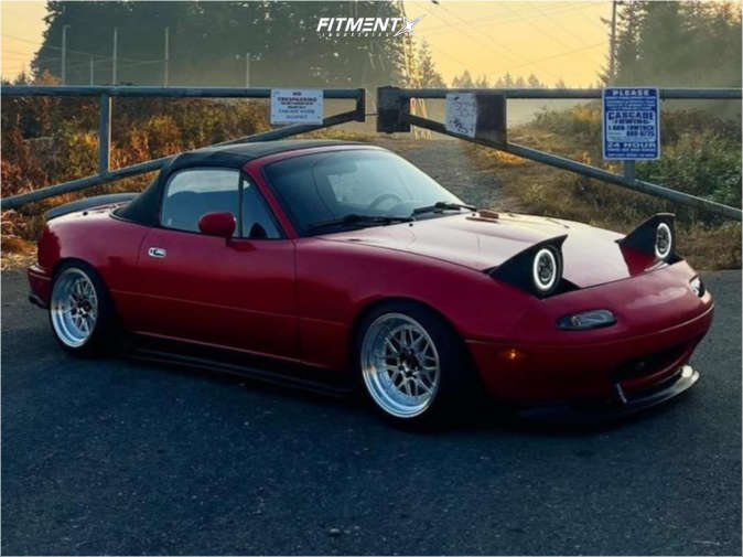 1990 Mazda Miata Base with 15x8 Vors Vr7 and Toyo Tires 195x45 on Coilovers | 2424074 | Fitment ...