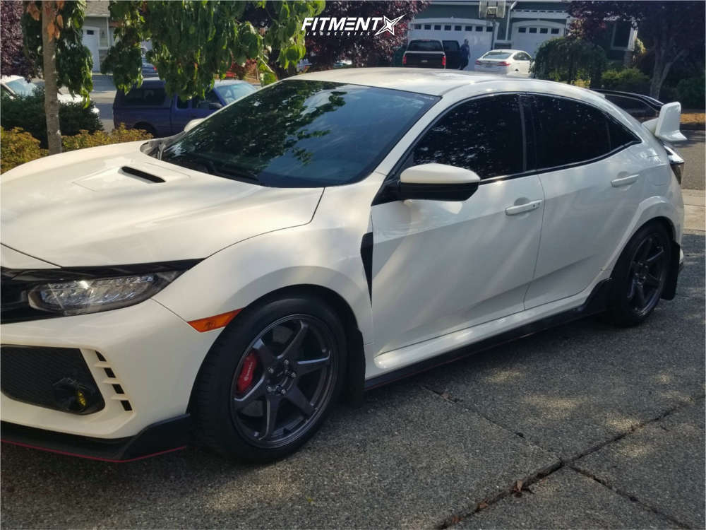 2019 Honda Civic Type R with 18x9.5 Enkei T6r and Continental 255x40 on ...