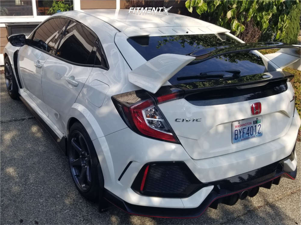 2019 Honda Civic Type R with 18x9.5 Enkei T6r and Continental 255x40 on ...