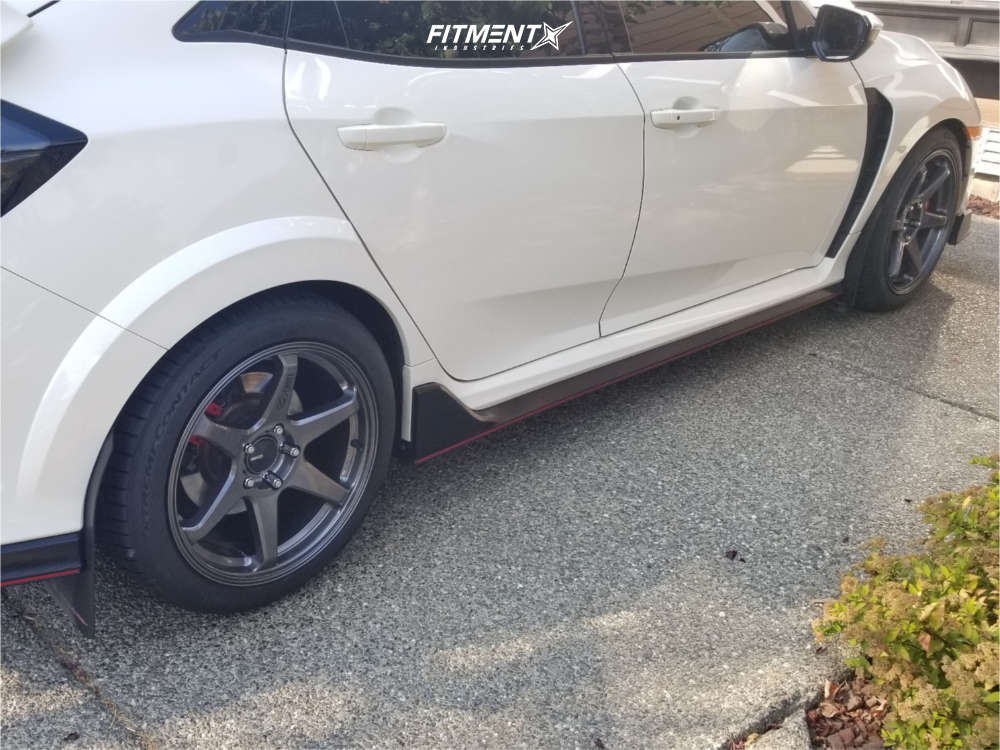 2019 Honda Civic Type R with 18x9.5 Enkei T6r and Continental 255x40 on Stock Suspension ...