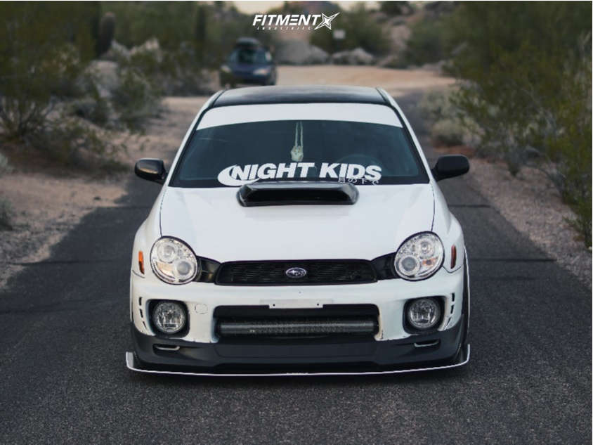 2003 Subaru Impreza WRX with 18x9.5 Gram Lights 57xtreme Spec-d and ...