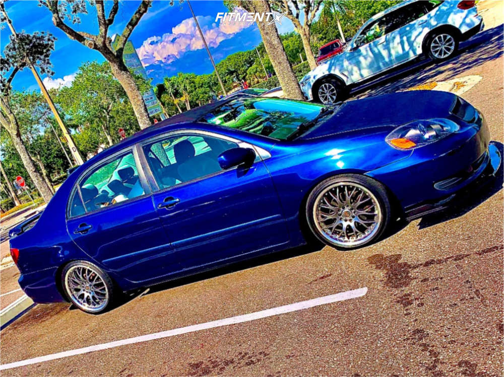 2008 Toyota Corolla LE with 17x7.5 Drag Dr19 and Vercelli 205x40 on ...