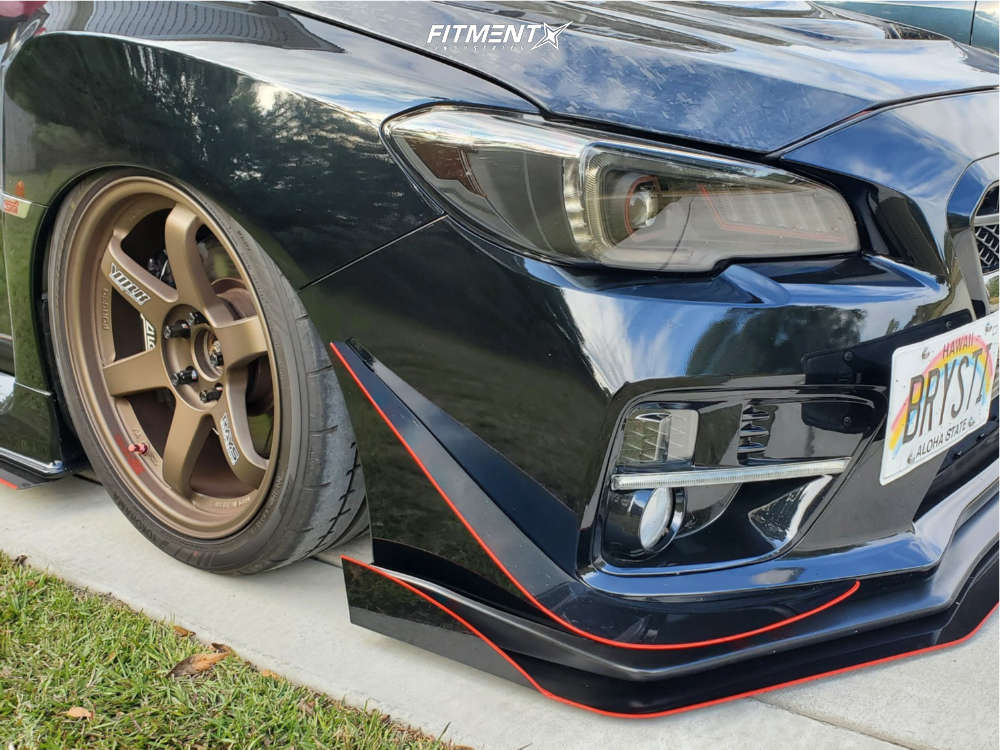 2015 Subaru WRX STI Base with 18x9.5 Volk Te37sl and Yokohama 265x35 on Air Suspension | 2426793 ...