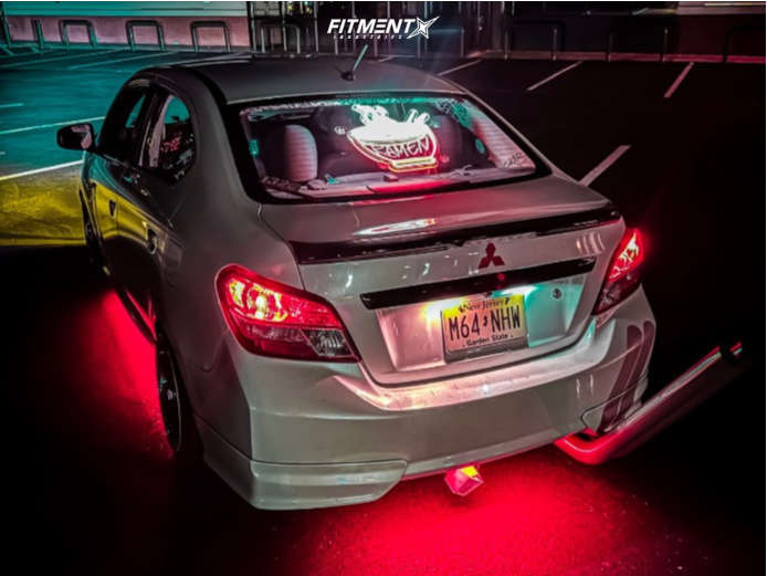 2019 Mitsubishi Mirage G4 RF with 16x8 BBS Rs and Waterfall 195x40 on ...