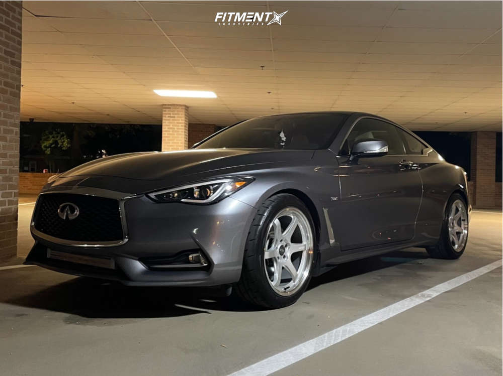 2018 INFINITI Q60 Luxe with 19x9.5 ESR Ap6 and Firestone 265x40 on ...