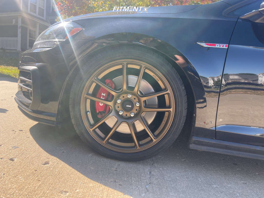 2020 Volkswagen GTI SE with 18x8.5 Konig Heliogram and Vercelli 255x35 ...