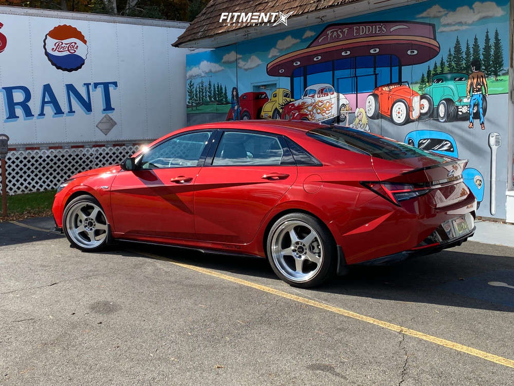 2022 Hyundai Elantra N Line with 18x9 Vors Sp1 and Hankook 235x40 on Stock Suspension | 2427851 ...