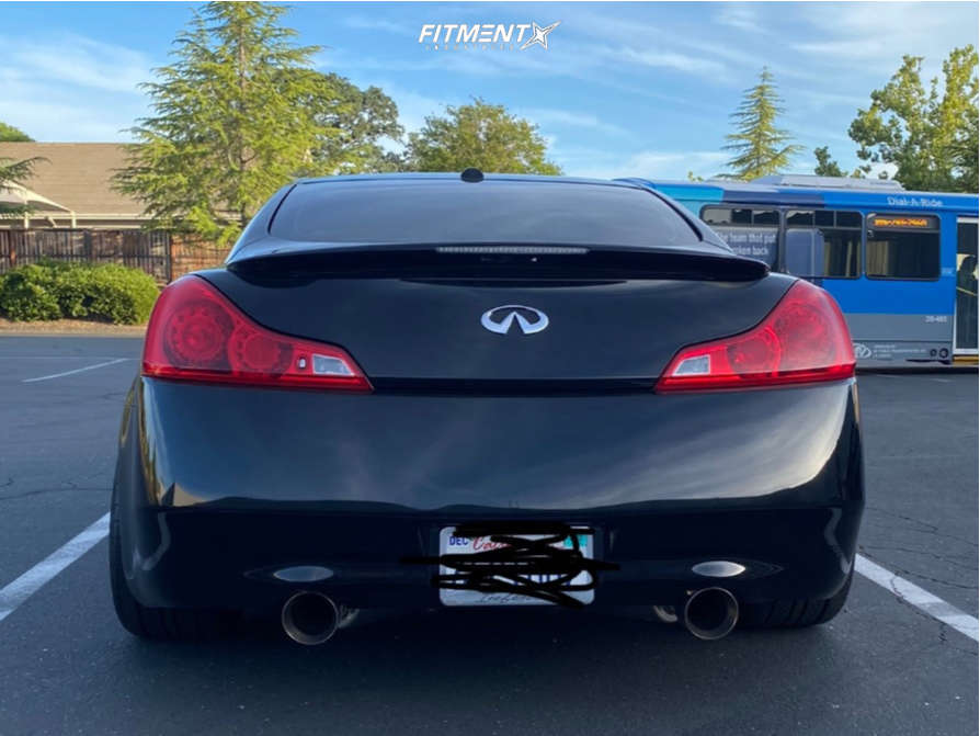 2009 INFINITI G37 Journey with 18x9.5 Anovia Titan and Vercelli 255x35 ...