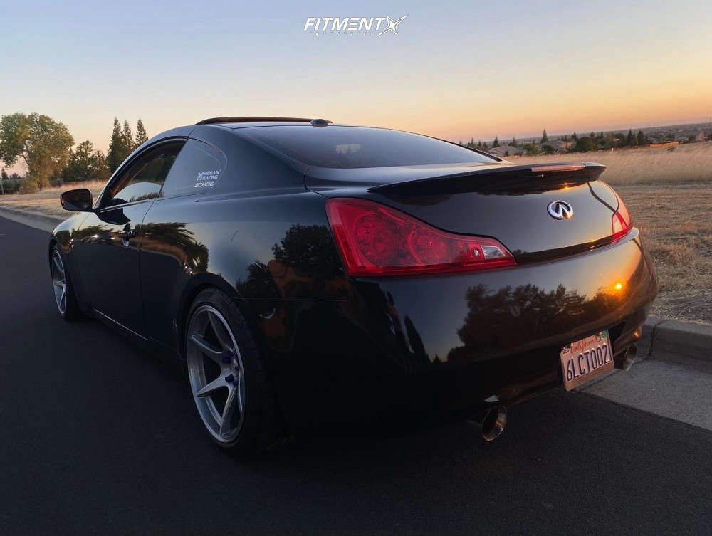 2009 INFINITI G37 Journey with 18x9.5 Anovia Titan and Vercelli 255x35 ...
