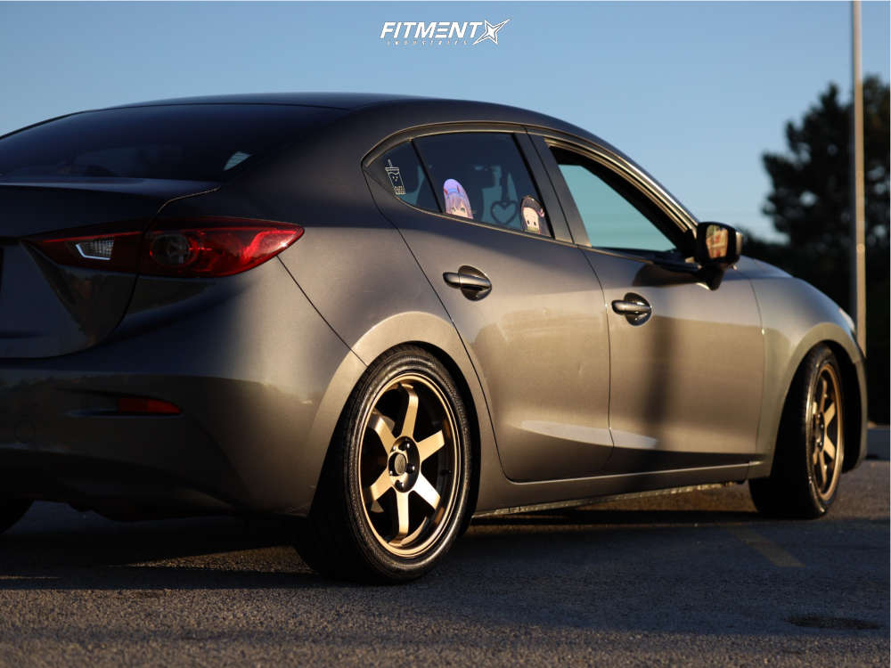 2014 Mazda 3 I Sport with 18x8 AVID1 Av6 and Vercelli 235x45 on ...
