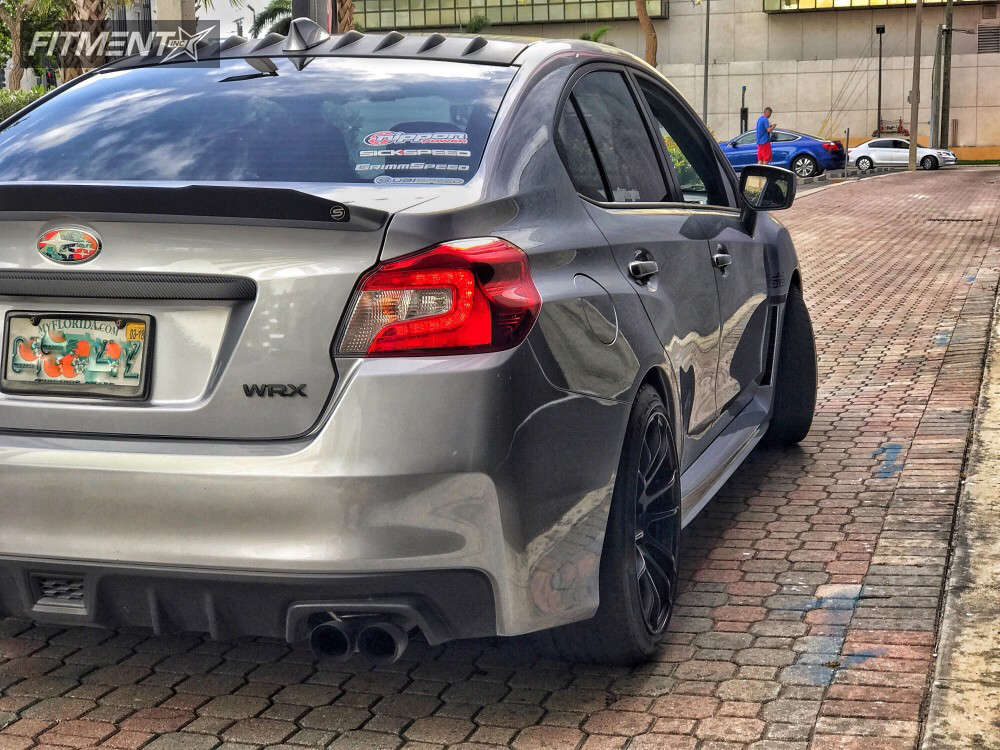 2017 Subaru WRX Sport-tech with 18x9.5 AVID1 AV20 and Dunlop 245x40 on ...